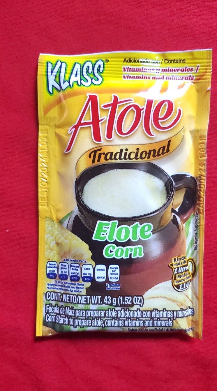 12 PACK KLASS ATOLE TRADITIONAL CORN/ ATOLE TRADICIONAL DE ELOTE - Non ...