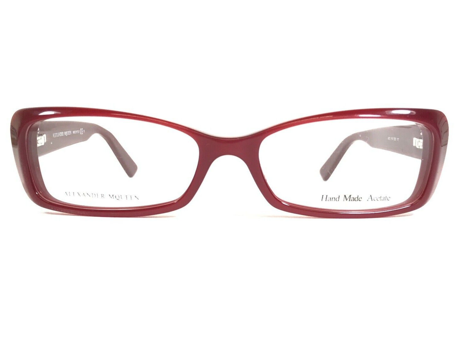 Alexander McQueen Eyeglasses Frames AMQ 4184 E5B Red Gold Skulls 53-18 ...