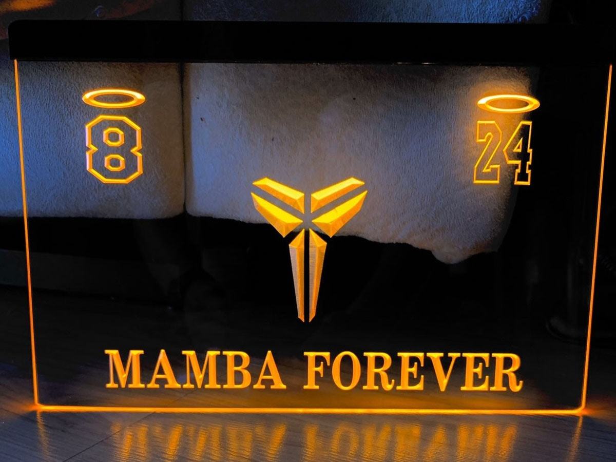 Mamba Forever LED Neon Sign Hang Signs Wall Home Decor, Room, Craft ...