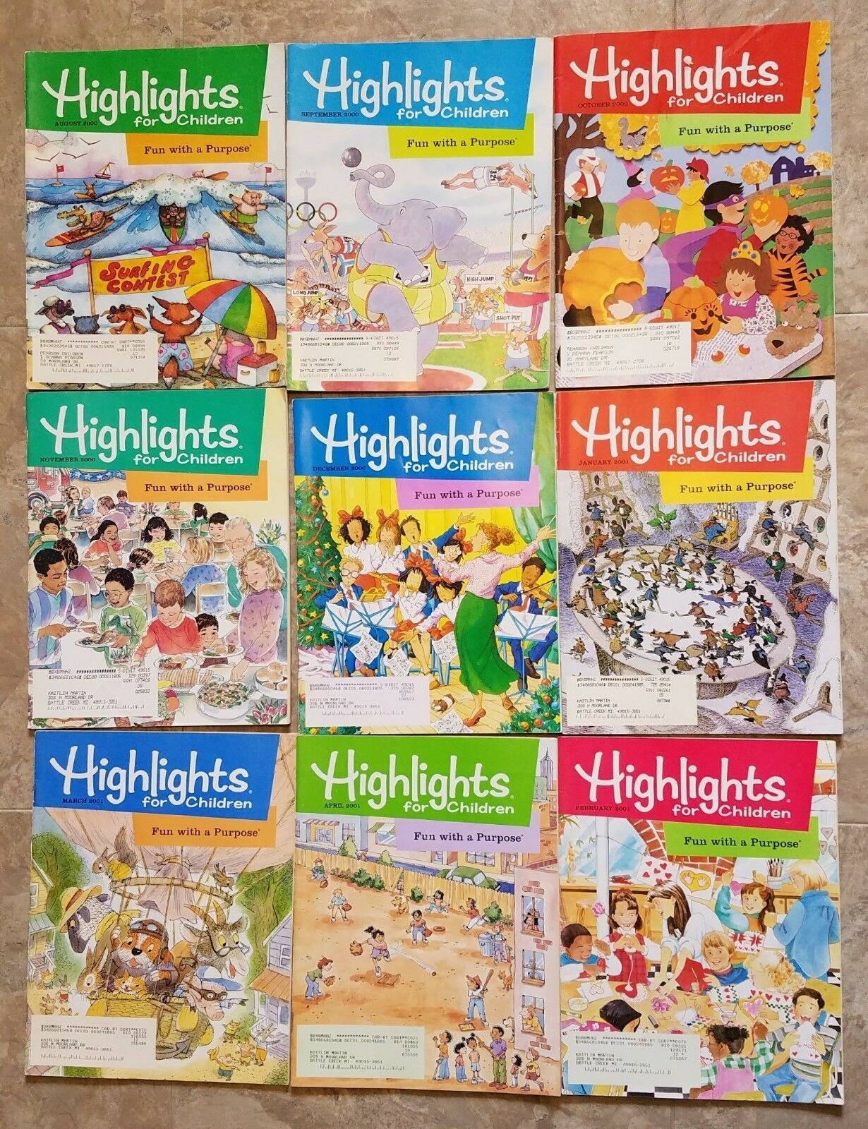 Lot of 81 Highlights Kids Magazine Teacher Library School Home ...