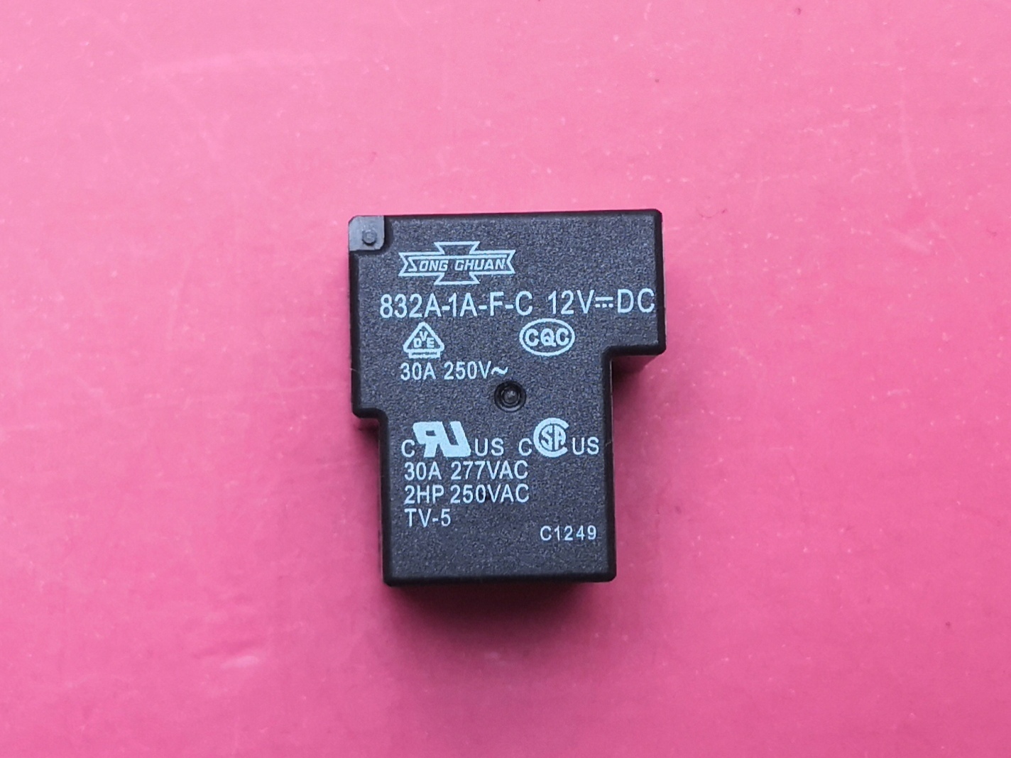 832A-1A-F-C, 12VDC Relay, SONG CHUAN Brand New!! - Other