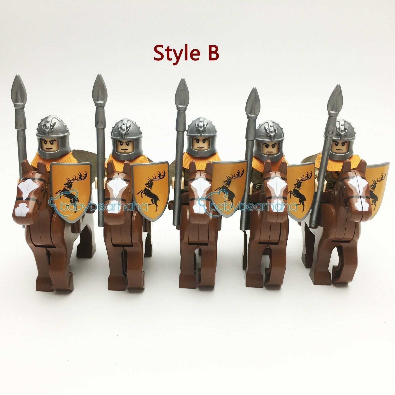 Game of Thrones House Baratheon Soldiers Cavalry Riders Army Custom ...