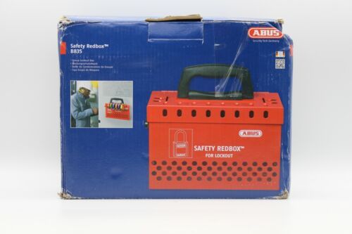 ABUS Safety REDBOX For Lockout Group Lockout Box 12 Padlock Eyelets ...