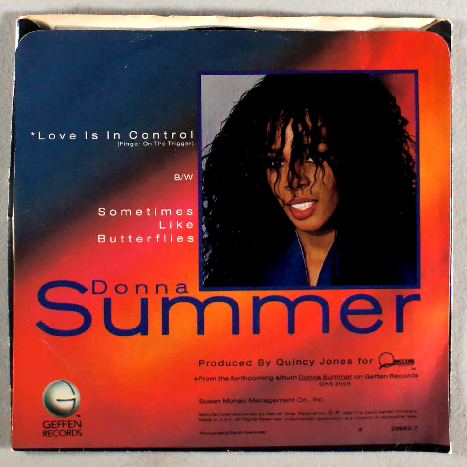 Donna Summer - Love is in Control (Finger on the Trigger) (7" Single) - Vinyl Records