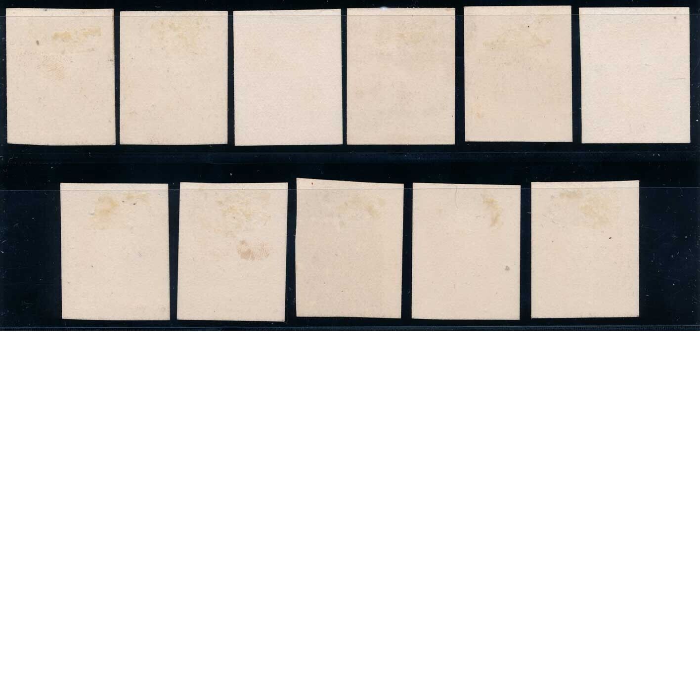 O72P4-O82P4 Treasury Department Official Stamp Proofs set - Revenues