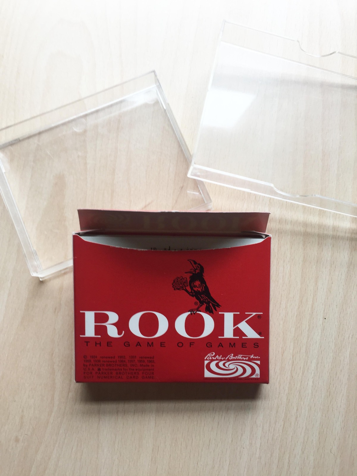 1963 ROOK (The Game of Games) Red Box Card Set in acrylic case - Card ...
