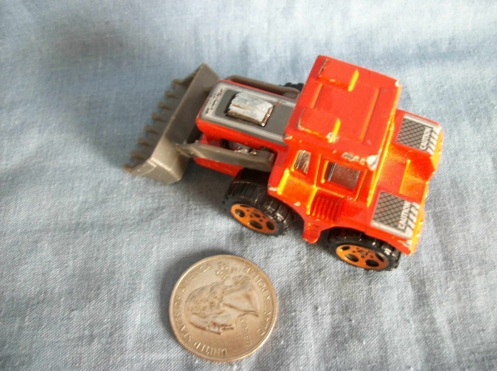 Vintage 1976 Matchbox Tractor Shovel Mattel Made in Thailand Dark ...
