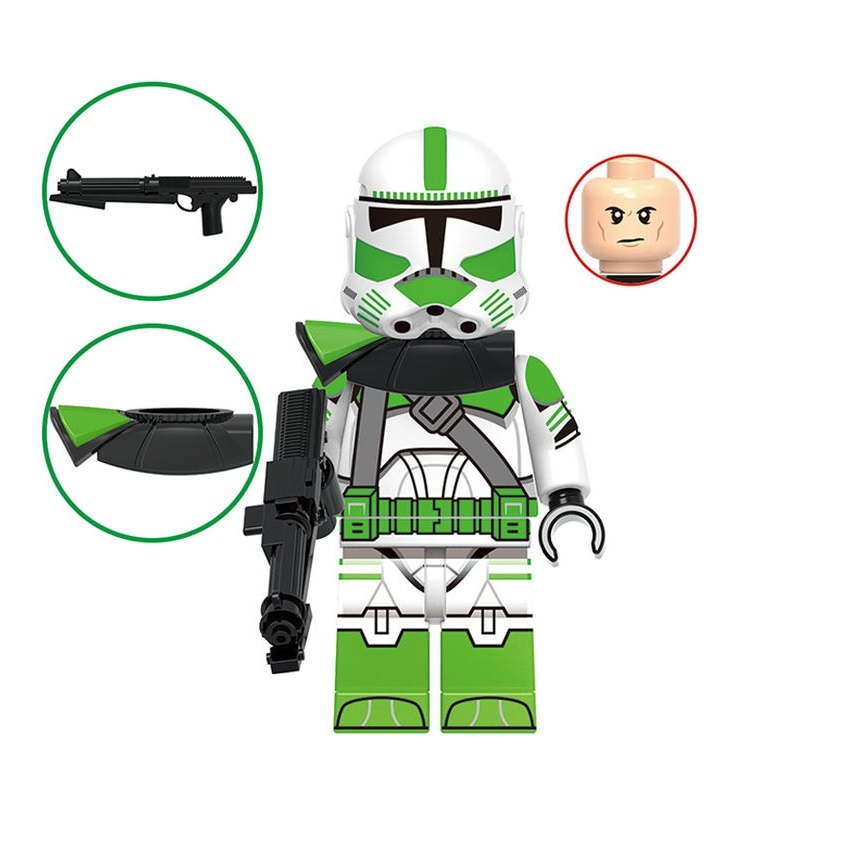 8pcs Star Wars Commander Cody Appo Doom the 442nd Battalion Minifigures ...