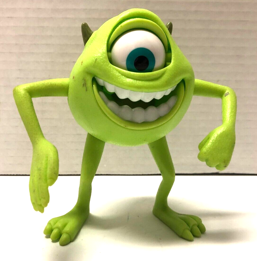 Mcdonalds Monsters Inc Disney Pixar Creepy Mike Wazowski Toy 5 Happy