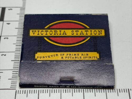 Vintage Matchbook Victoria Station Purveyor Of Prime Ribs gmg unstruck ...