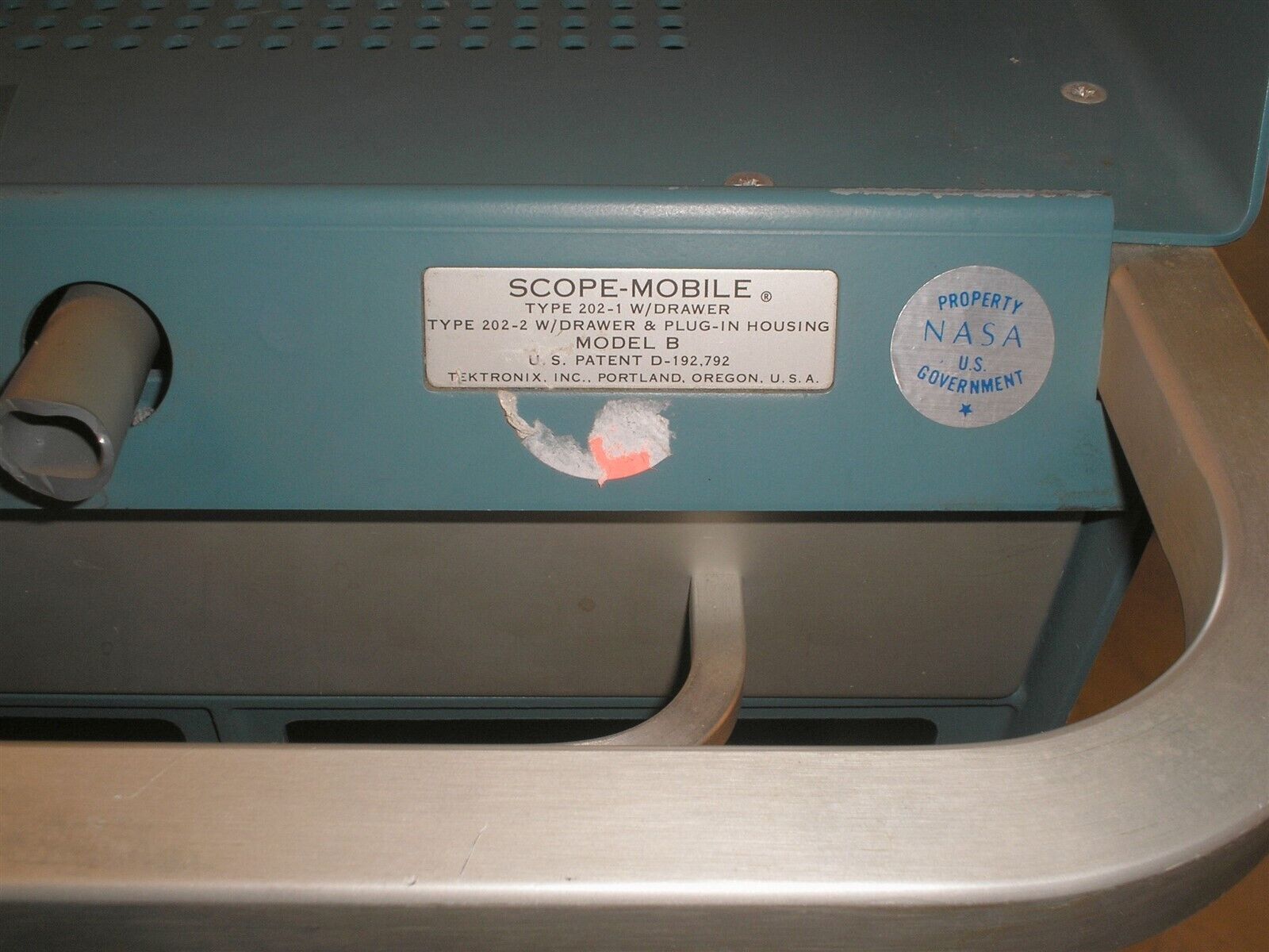 Tektronix Oscilloscope Cart Model B Scope Mobile W Drawer And Plug Ins