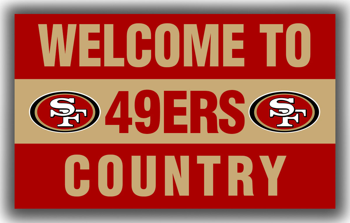 San Francisco 49ers Football Welcome to Country Flag 90x150cm 3x5ft ...