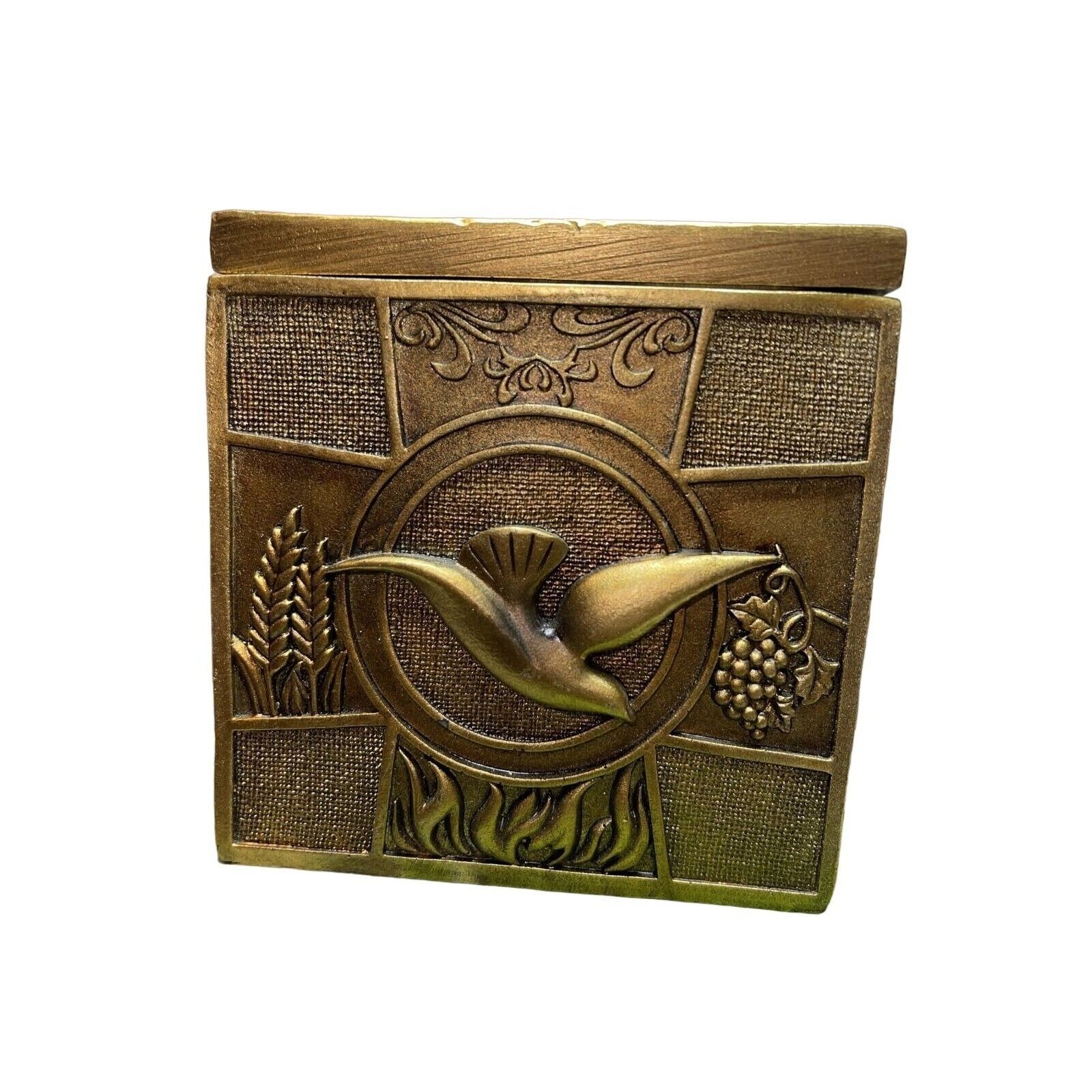 Hidden treasure box with lid Religious Scripture Jeremiah 29:11 Gold ...