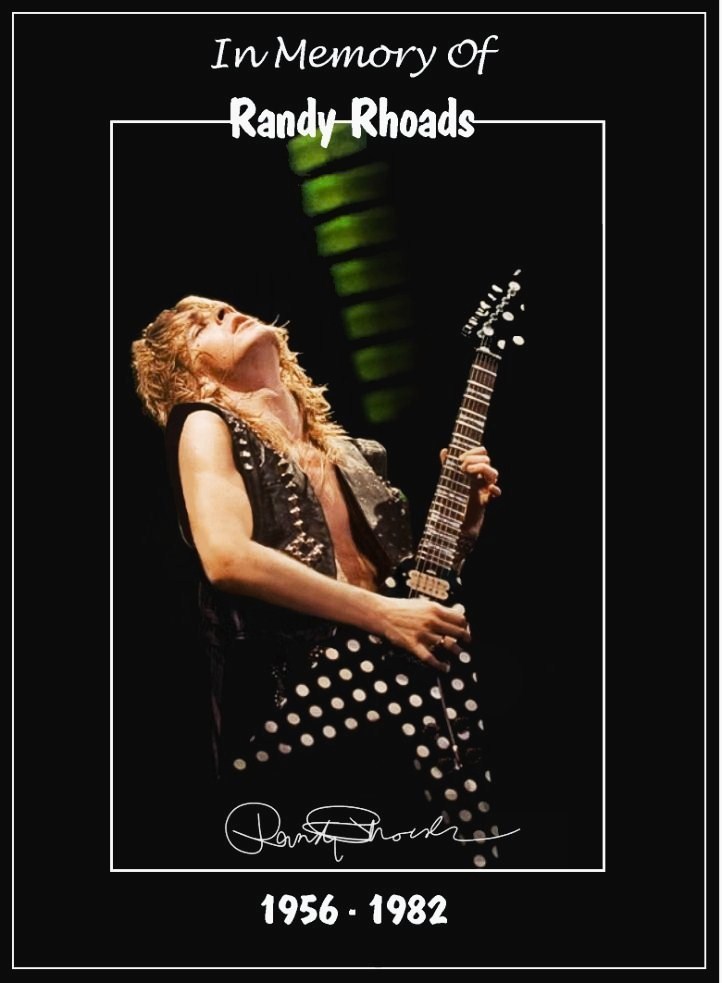 Ozzy Osbourne Randy Rhoads "Diary Of A Madman Era" Memorial Stand-Up ...
