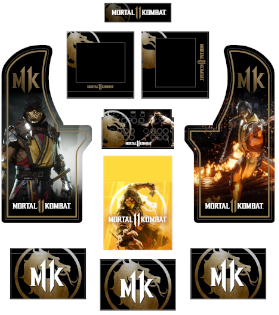 ARCADE1UP, ARCADE 1UP Mortal Kombat 11 MK11 Arcade graphics art-Digital ...