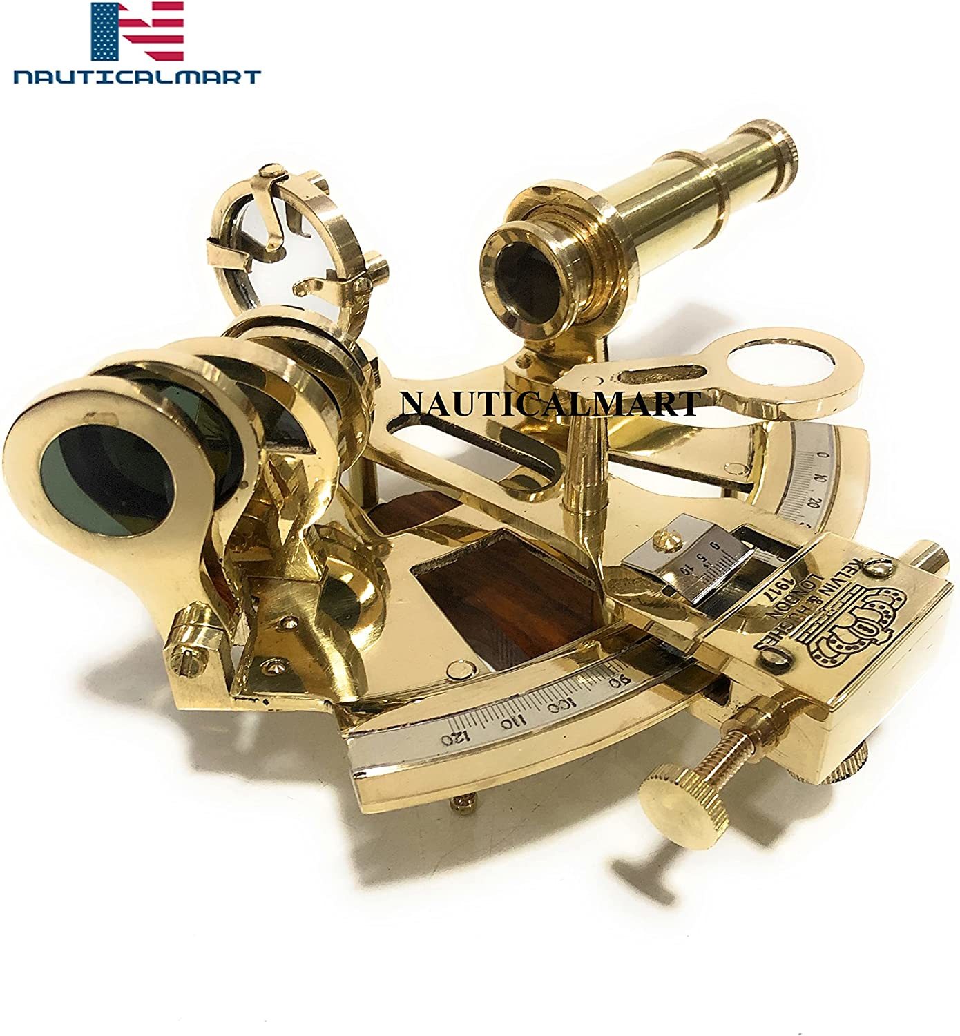 NauticalMart Titanic Memorabilia Brass 5" Sextant-White Star Line-Solid Brass Se - Sextants