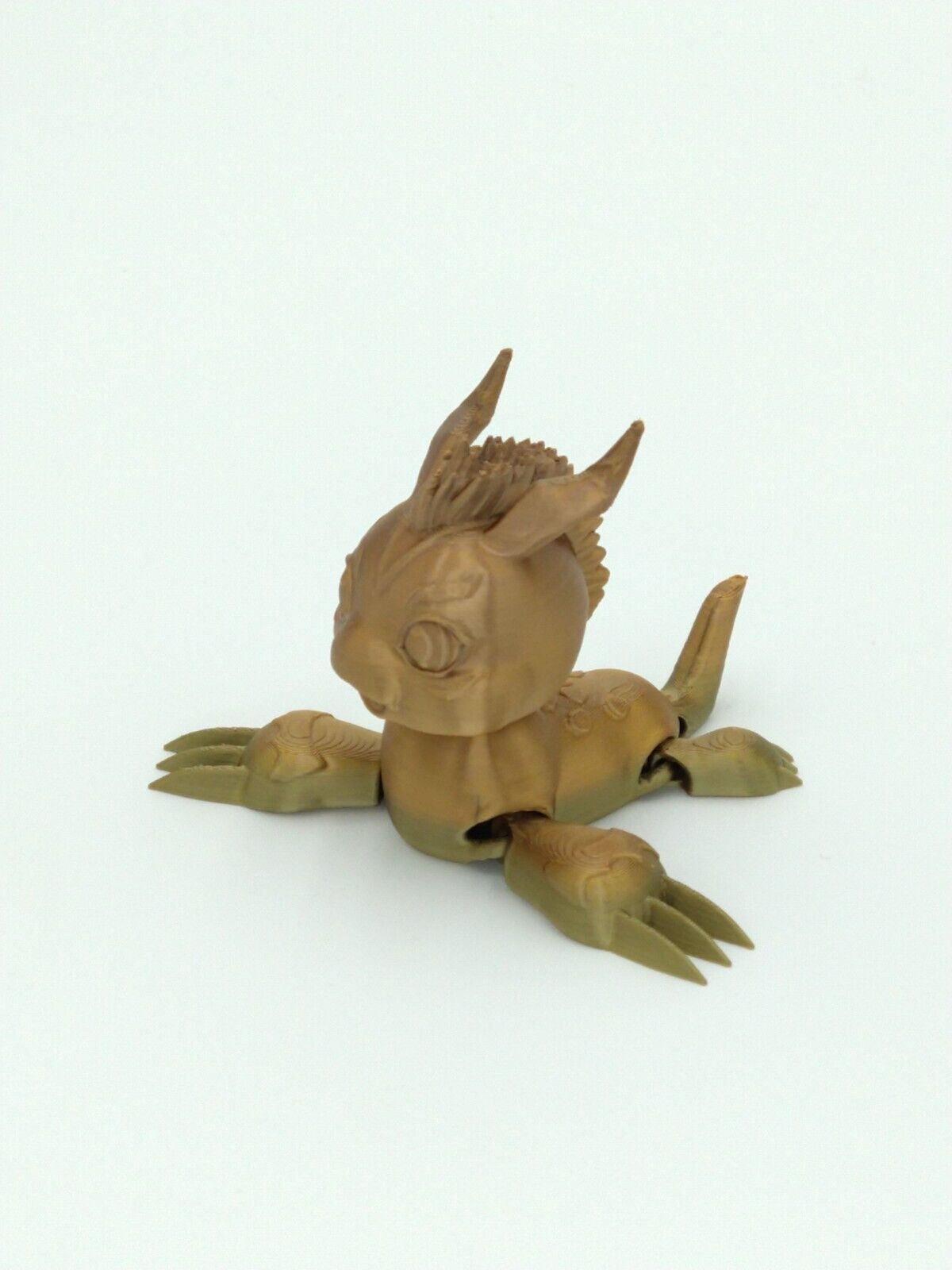 GOMAMON Digimon Figure 3D Printed Flexi Articulated Figure Metallic ...