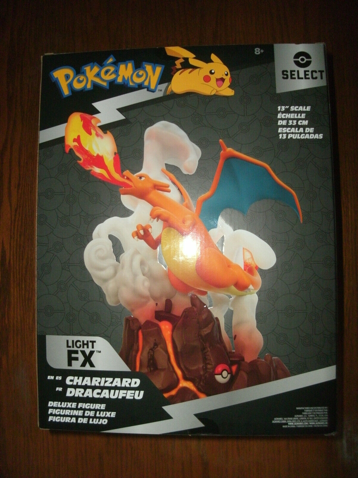 NEW Pokemon Select Charizard Deluxe Figure Collector's Statue w/ lights ...