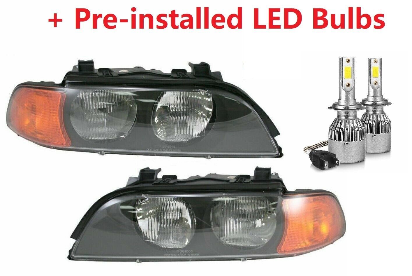 WESTERN ALPINE COACH 2003 2004 2005 PAIR LED LIGHTS HEADLIGHTS HEAD ...