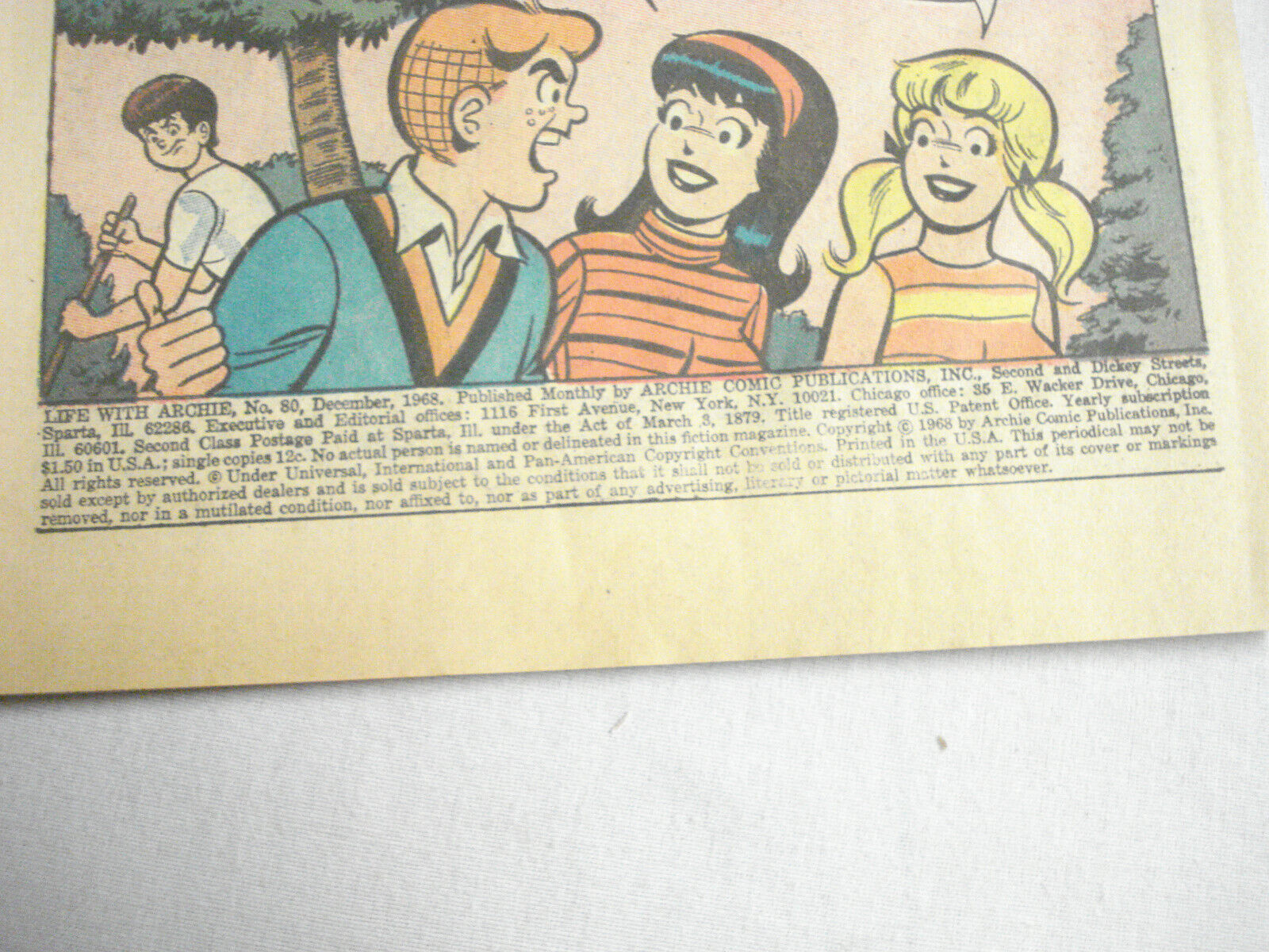 Life With Archie #80 1968 Archie Comics Good- Betty & Veronica in Mini ...