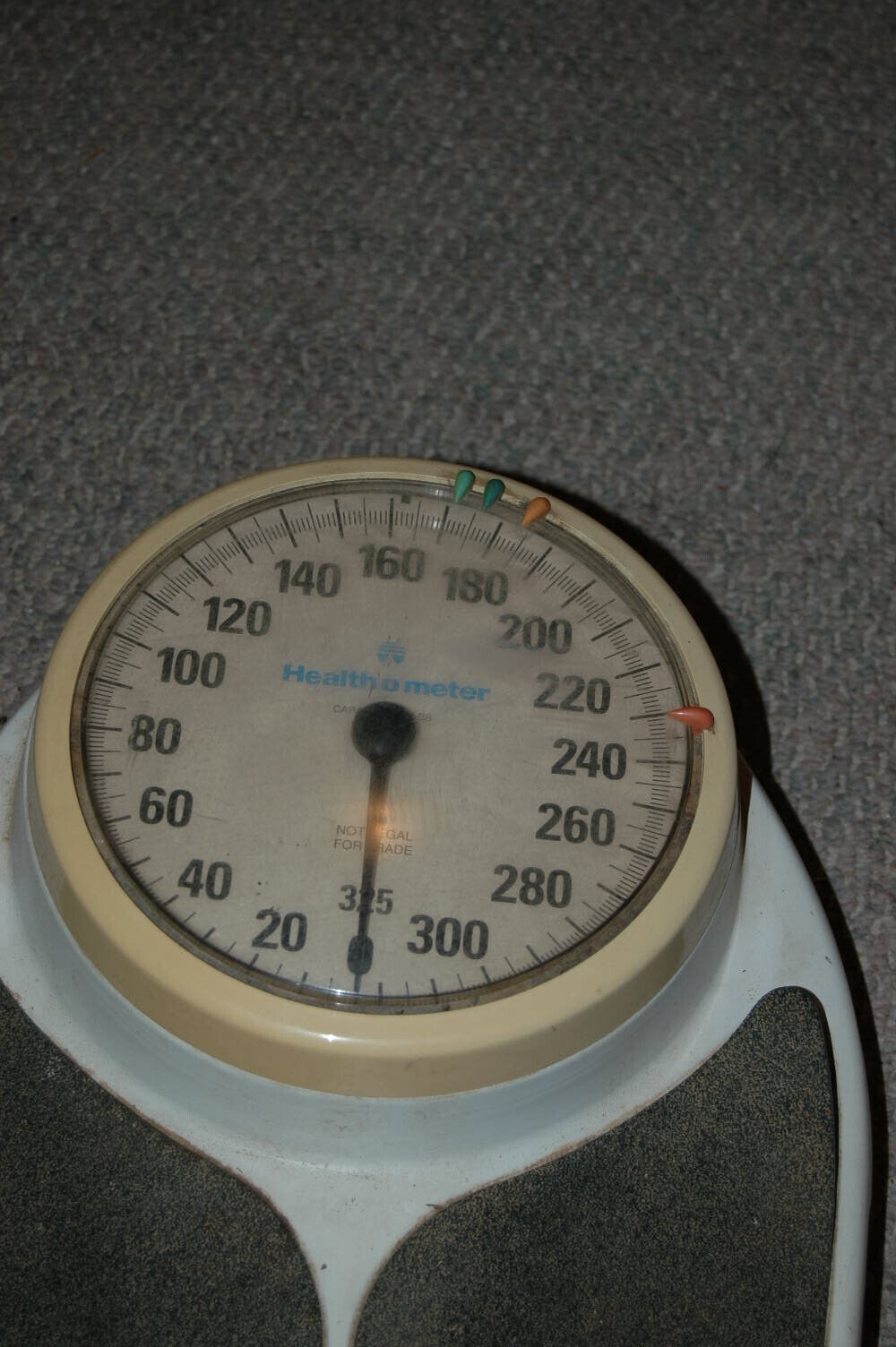 Vintage Health-O-Meter Weight Scale 325 pound Capacity Bigfoot Analog ...