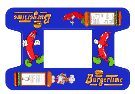 Burgertime COCKTAIL TABLE graphics Full tabel Graphics vinyl artwork ...