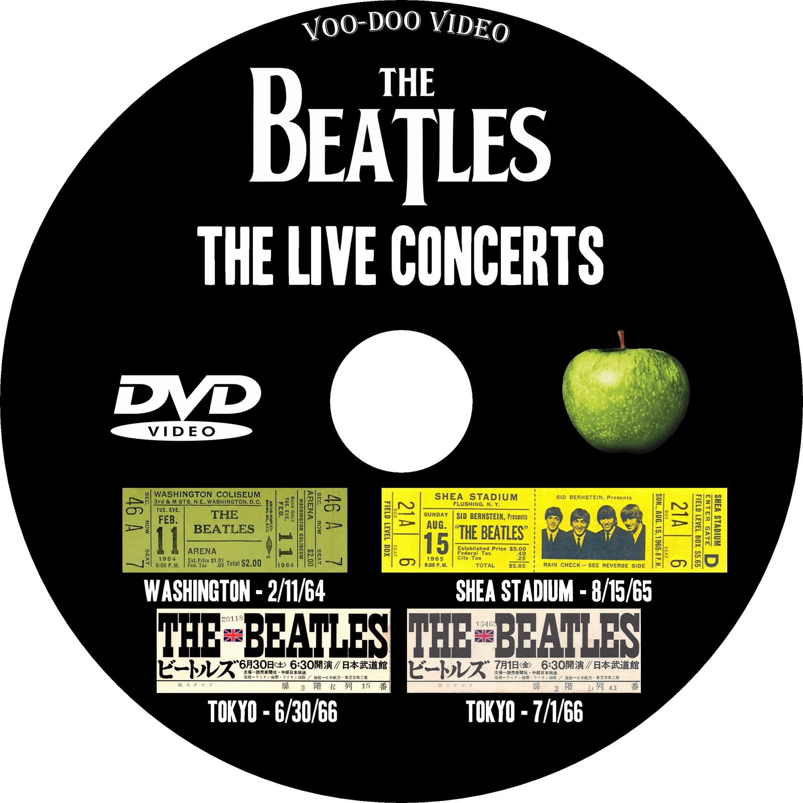 The Beatles - The Live Concerts DVD - 4 Complete Shows Washington ...