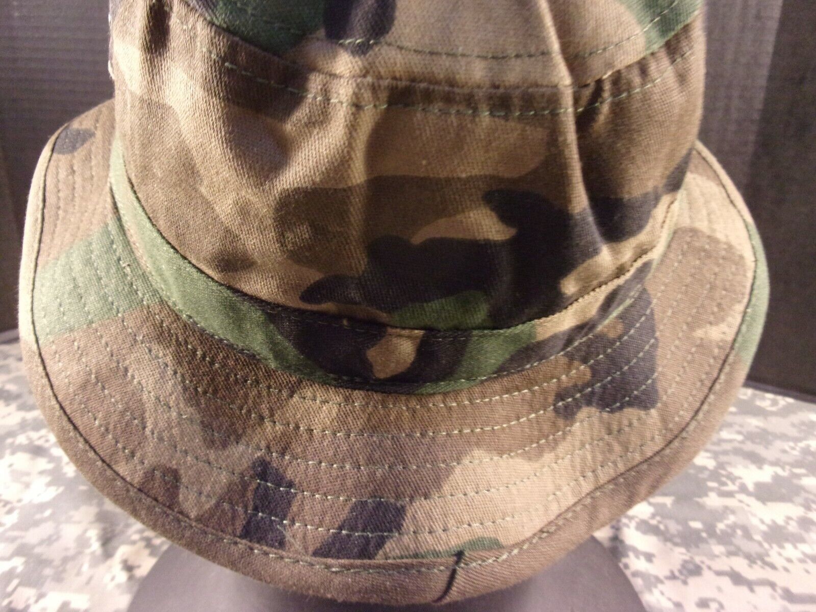 NWOT MADE IN USA HAT SUN HOT WEATHER BOONIE JUNGLE TYPE II WOODLAND BDU ...