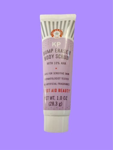 FIRST AID BEAUTY KP Bump Eraser Body Scrub with 10% AHA NWOB 1 oz ...