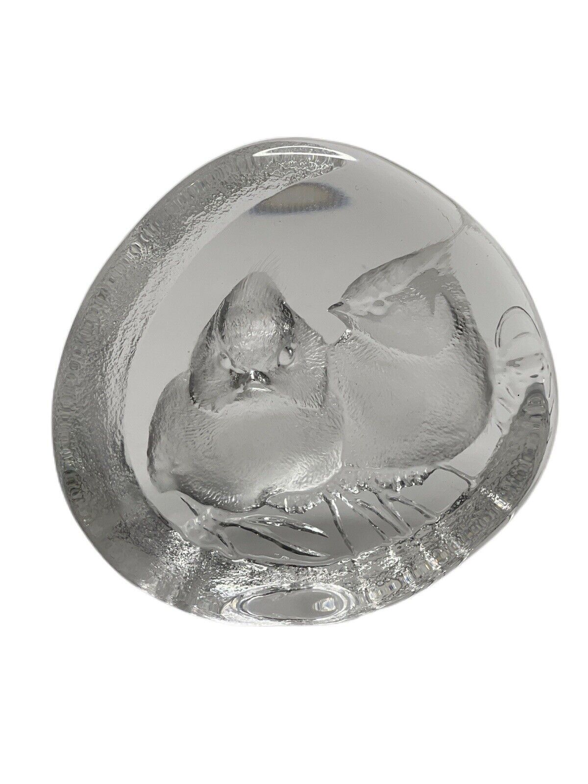 MATS JONASSON SIGNATURE COLLECTION CARDINAL BIRD LEAD CRYSTAL ...