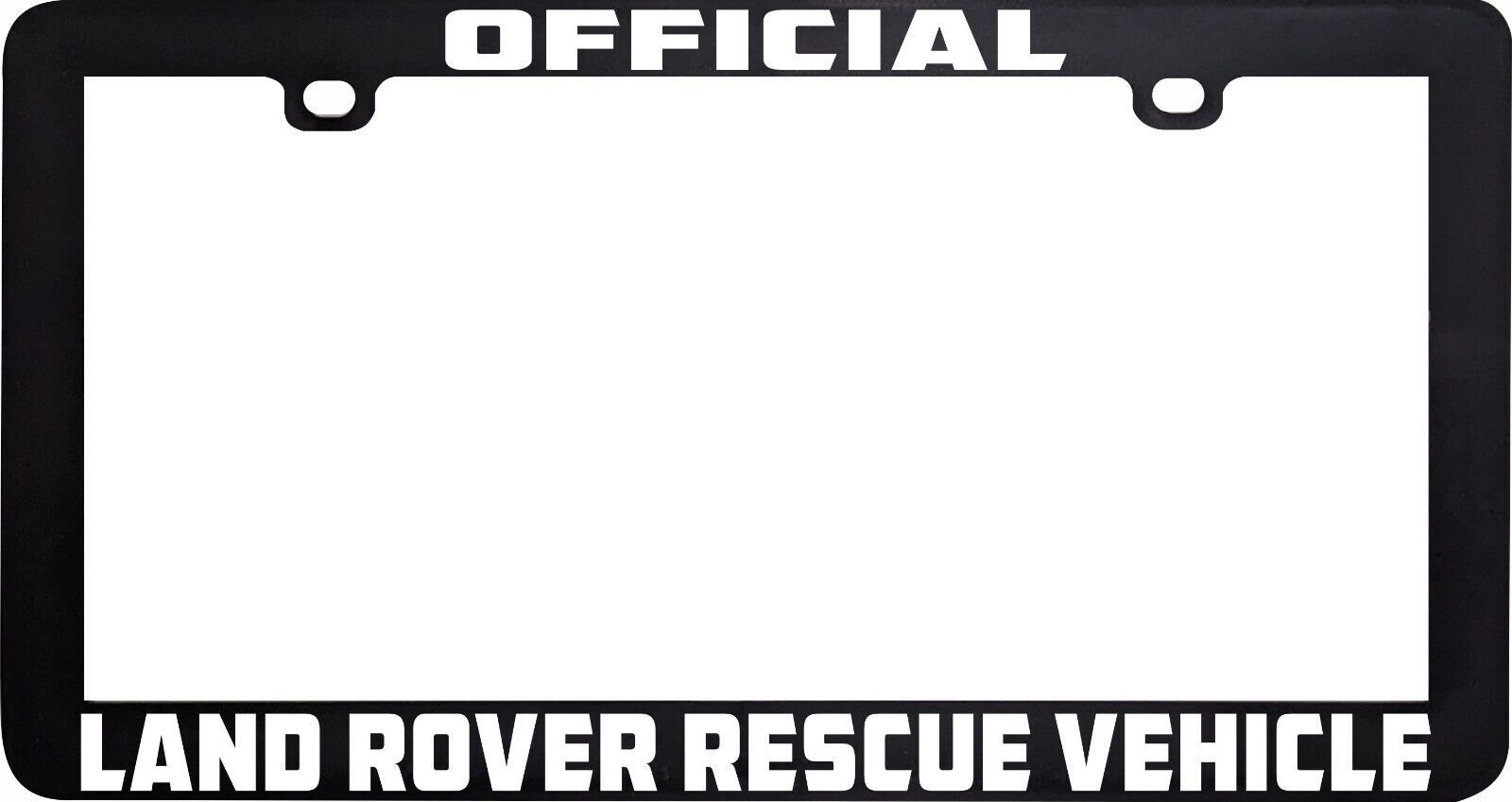 LAND ROVER OFFICIAL RESCUE VEHICLE 4X4 OFF ROAD OFFROAD LICENSE PLATE ...