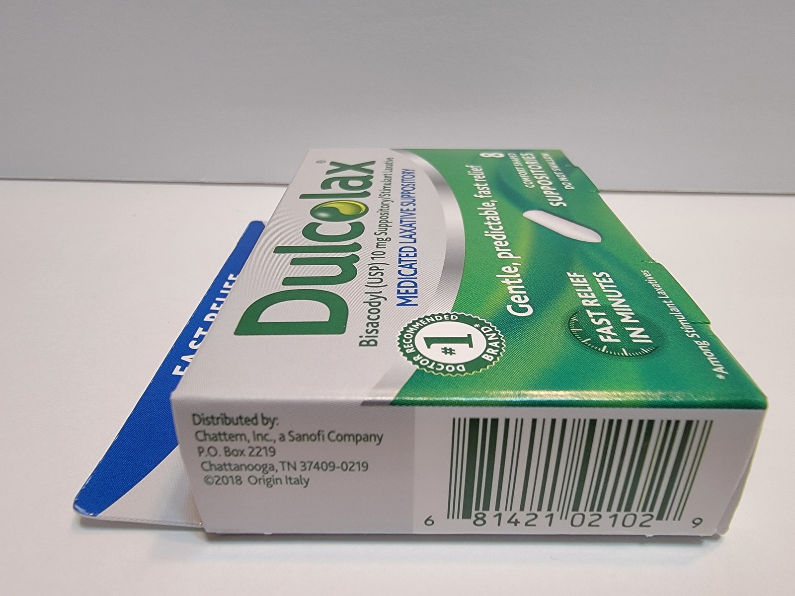 New Dulcolax Medicated Laxative Suppositories Comfort Shaped 8 Count ...