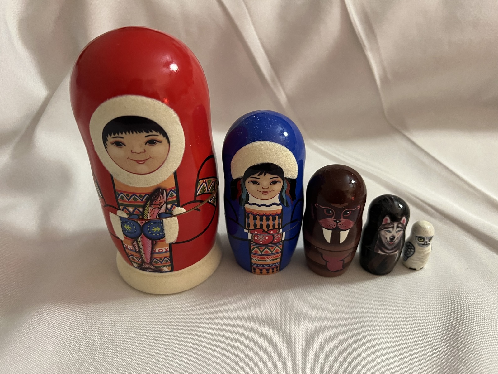 Golden Cockerel Eskimo Nesting Matryoshka Doll 5 piece set - Play Sets