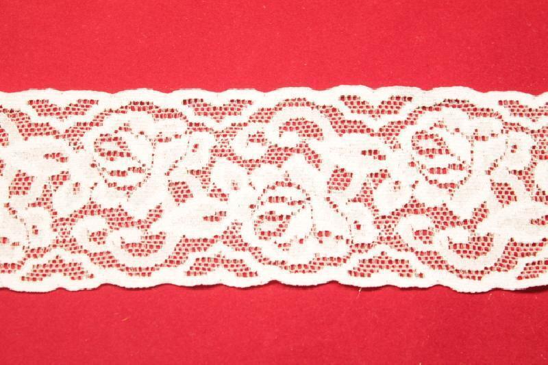 Guipure Lace Divider IN Raschel Flex High 6cm SWEET TRIMS 1835 - Fabric