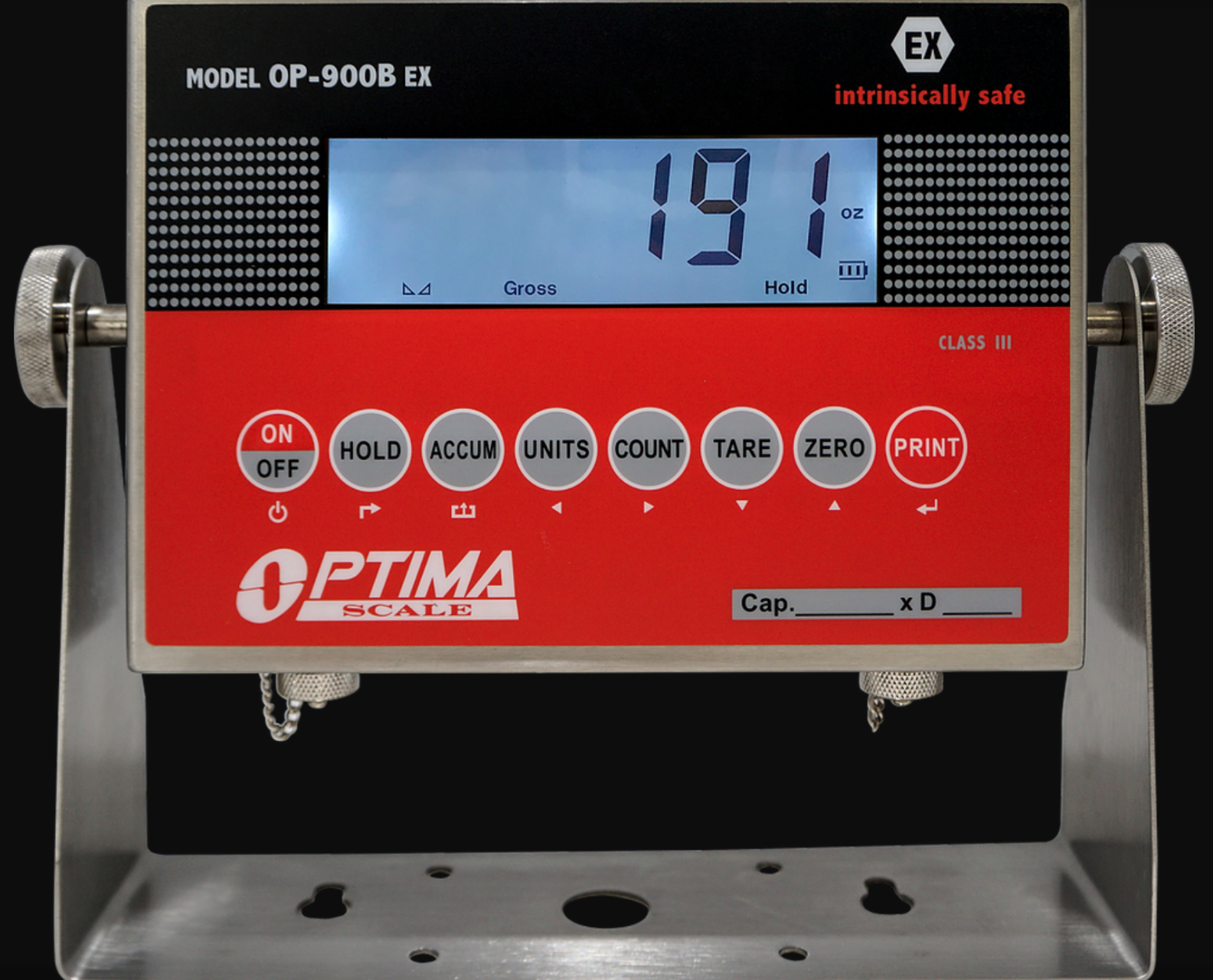 OP-900B-EX NTEP 4′ X 4′ Certified Explosion Proof Floor Scale 1,000 lb ...