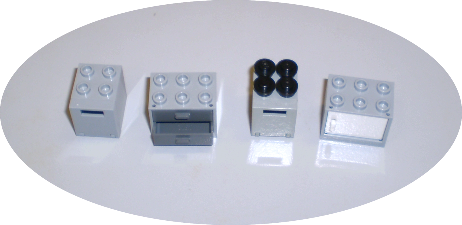 4 Used Lego Minifig Container Cupboard Box Drawer 4345 - 4346 - 4532 ...