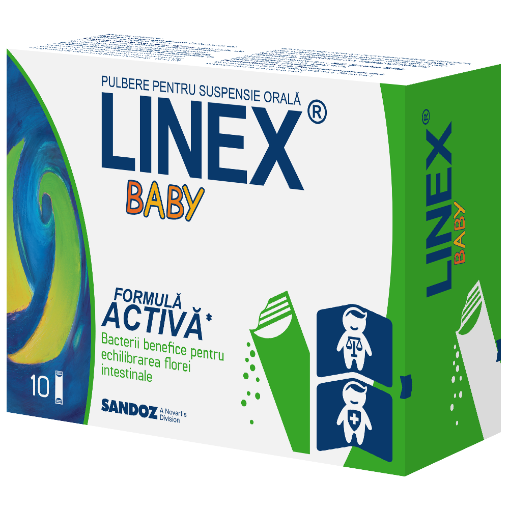 Linex Baby, 10 sachets, is a Modern Probiotic, Intestinal Flora ...
