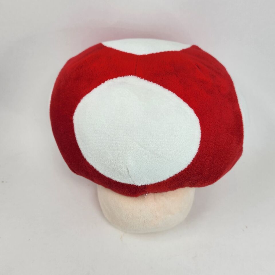 8" NINTENDO SUPER MARIO BROS RED MUSHROOM STUFFED ANIMAL PLUSH TOY - Other