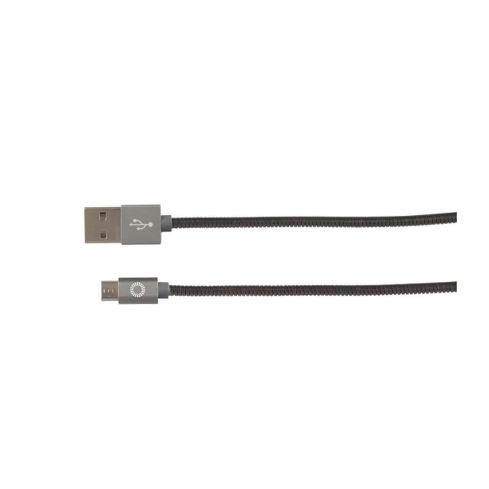 Jaycar USB Type-A Plug to Micro Type-B Armoured Cable 1m - Cables ...