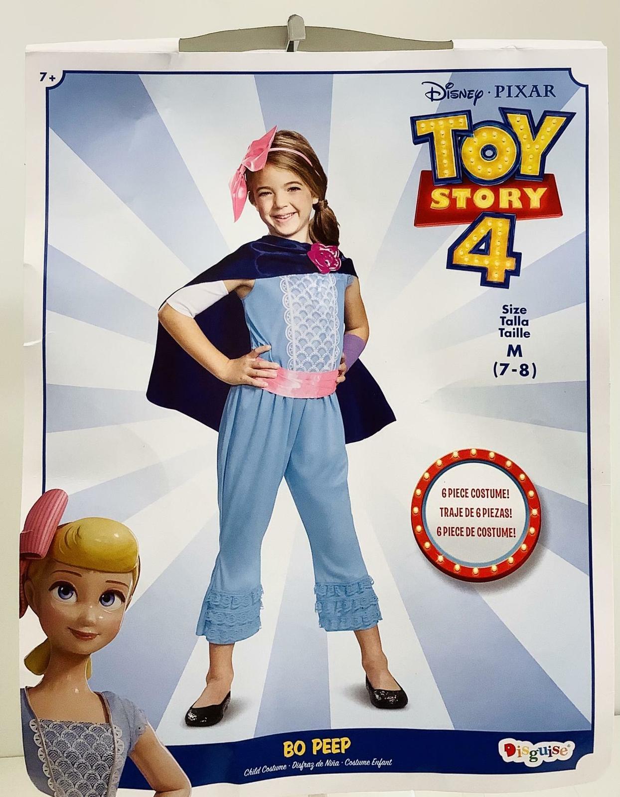 Disney Pixar Bo Peep Toy Story 4 Classic Girls' Costume, Blue, 6-Pieces ...