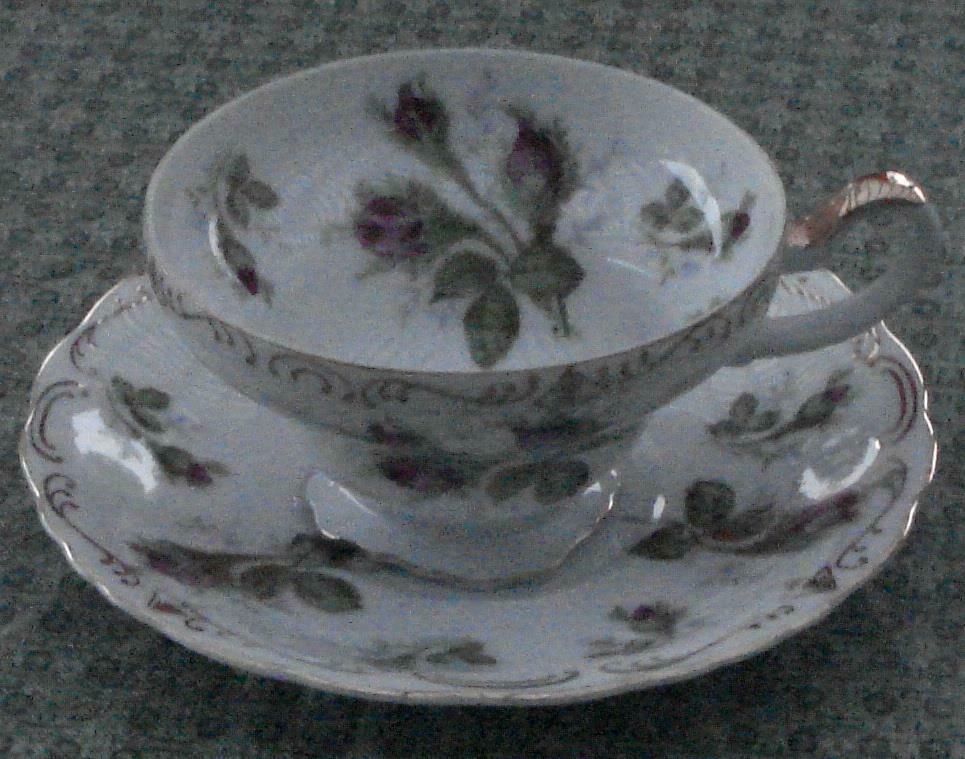 Vintage Saji Fancy China Footed Teacup & Saucer, 3/337, Made in Japan ...