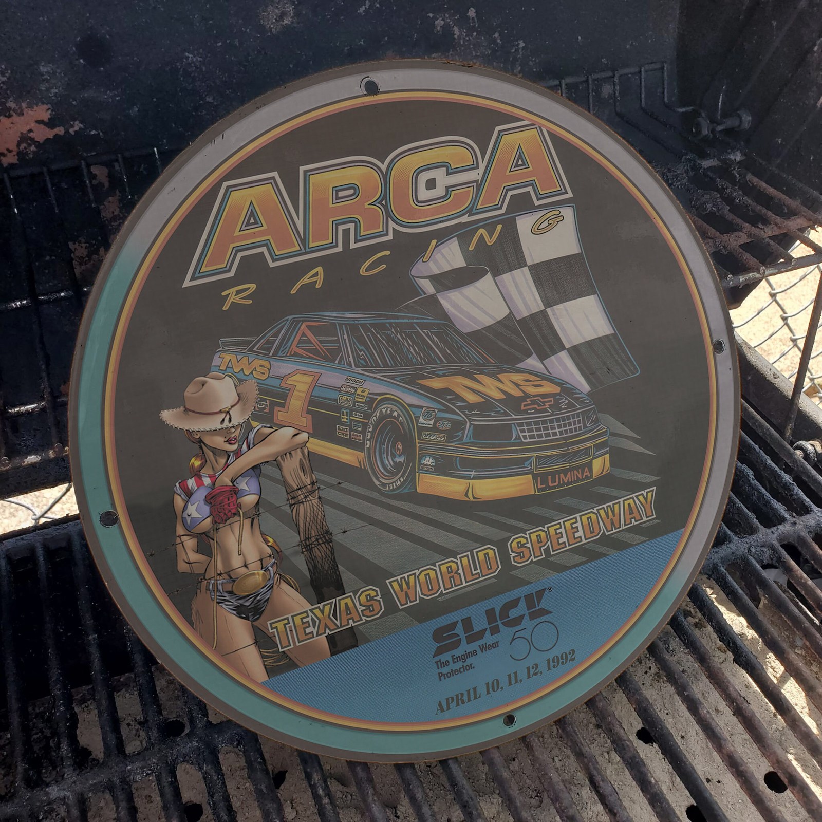 1992 Vintage Style Arca Racing Texas World Speedway Fantasy Porcelain ...