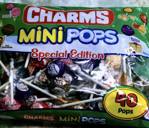 (2)Charms Mini Pops, 6 Flavors, 40 Count Individually Wrapped Special ...