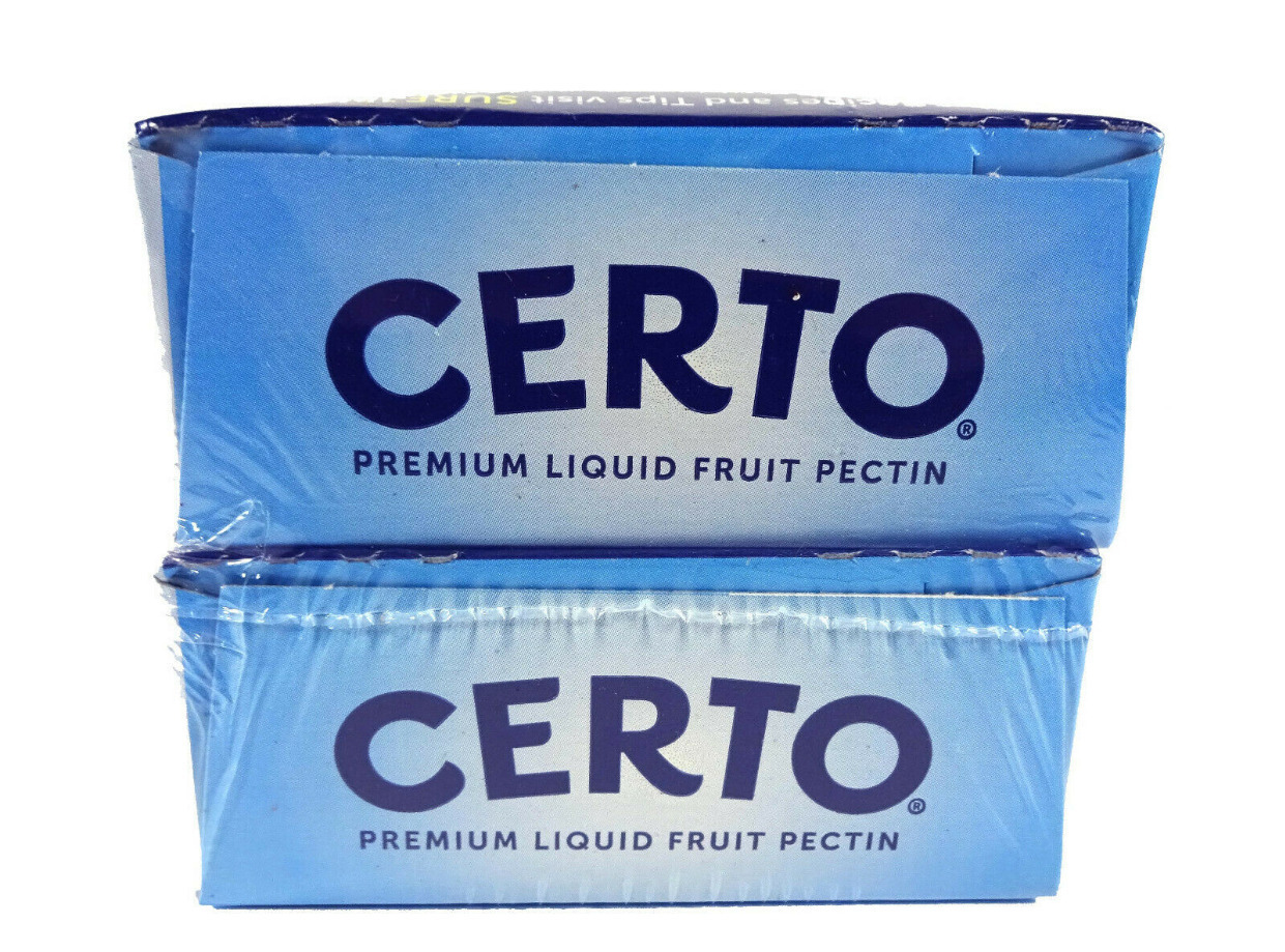 Certo Sure Jell Premium Liquid Fruit Pectin, 2 Pouch Box (2 Pack ...