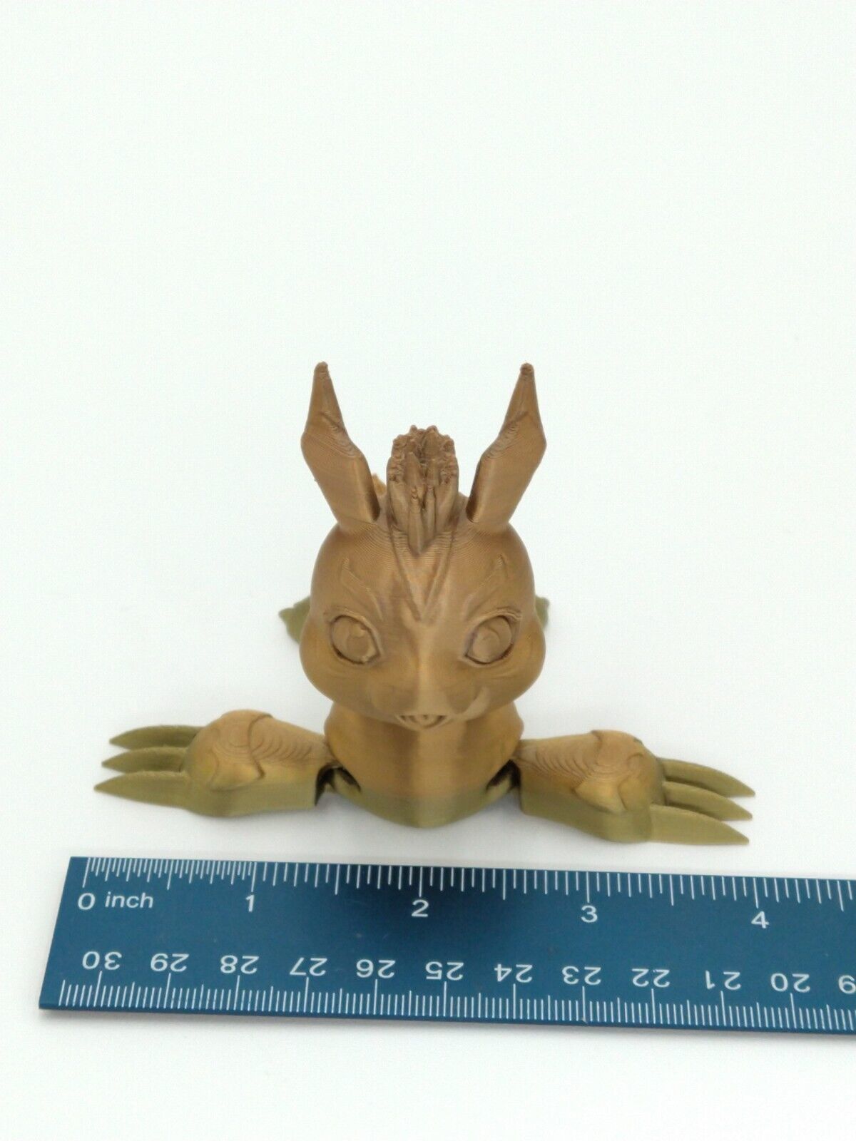 GOMAMON Digimon Figure 3D Printed Flexi Articulated Figure Metallic ...