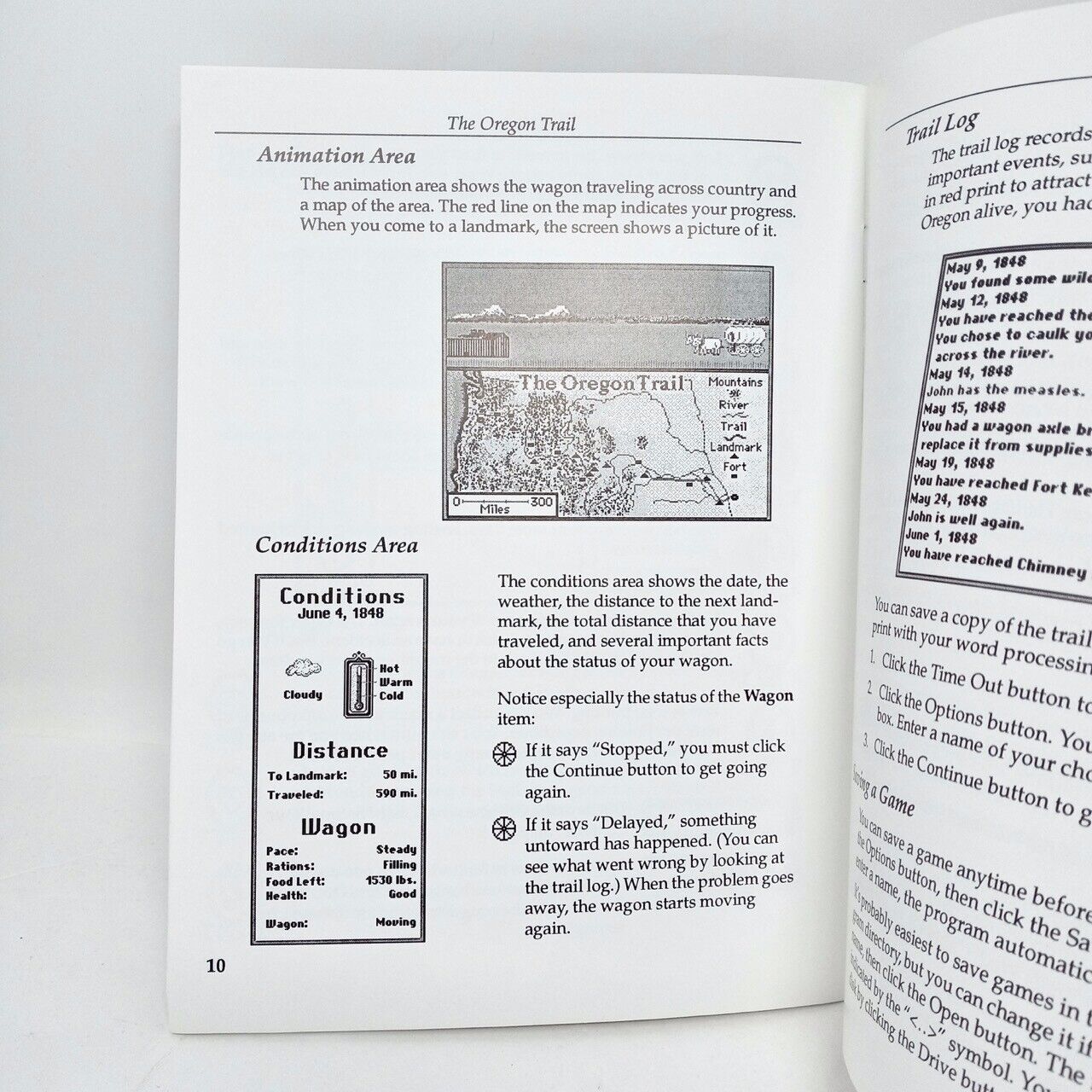 Vintage THE OREGON TRAIL User Manual - 1992 MECC IBM Tandy PC - Version ...