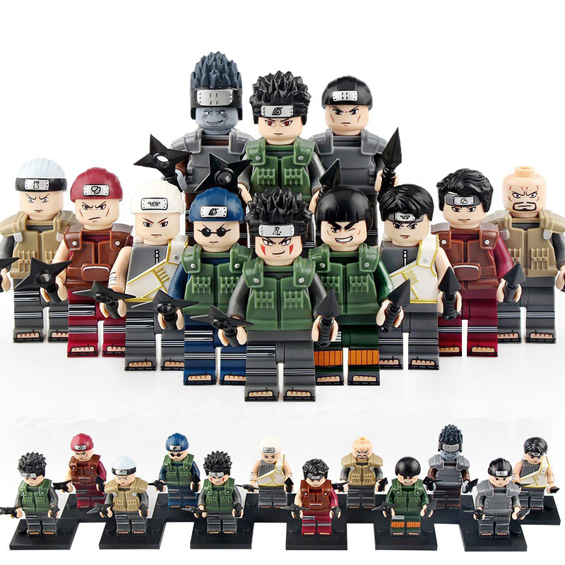12pcs Naruto Five Shinobi Villages Leaf Village Sand Village Ninja ...