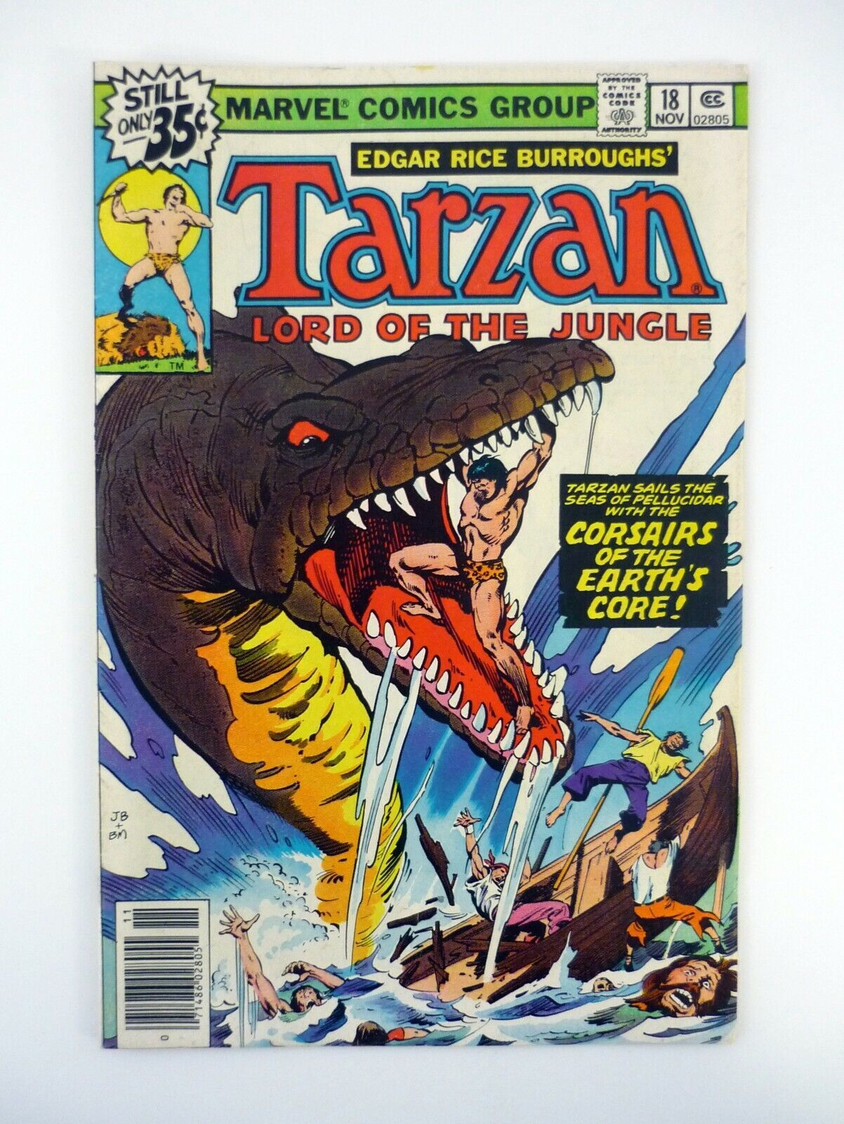 Tarzan: Lord of the Jungle #18 Marvel Comics Corsairs of Earth's Core ...