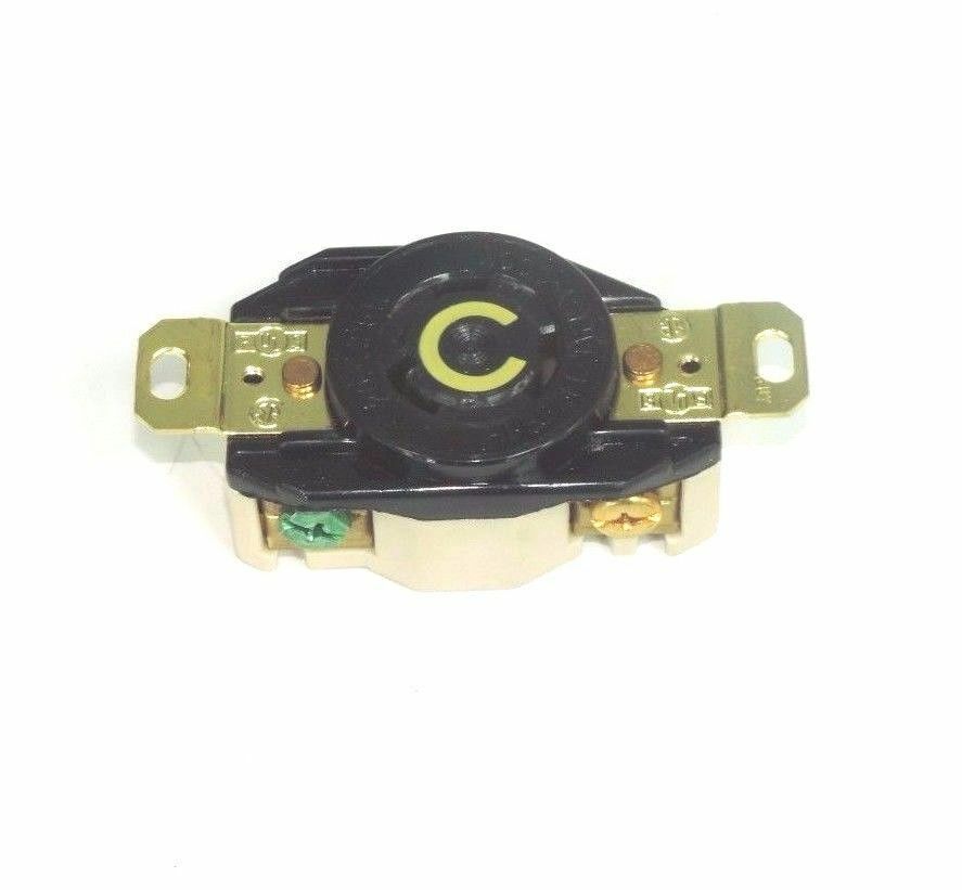 NIB HUBBELL HBL2310 TWIST-LOCK RECEPTACLE 20A 125V 2POLE 3WIRE ...