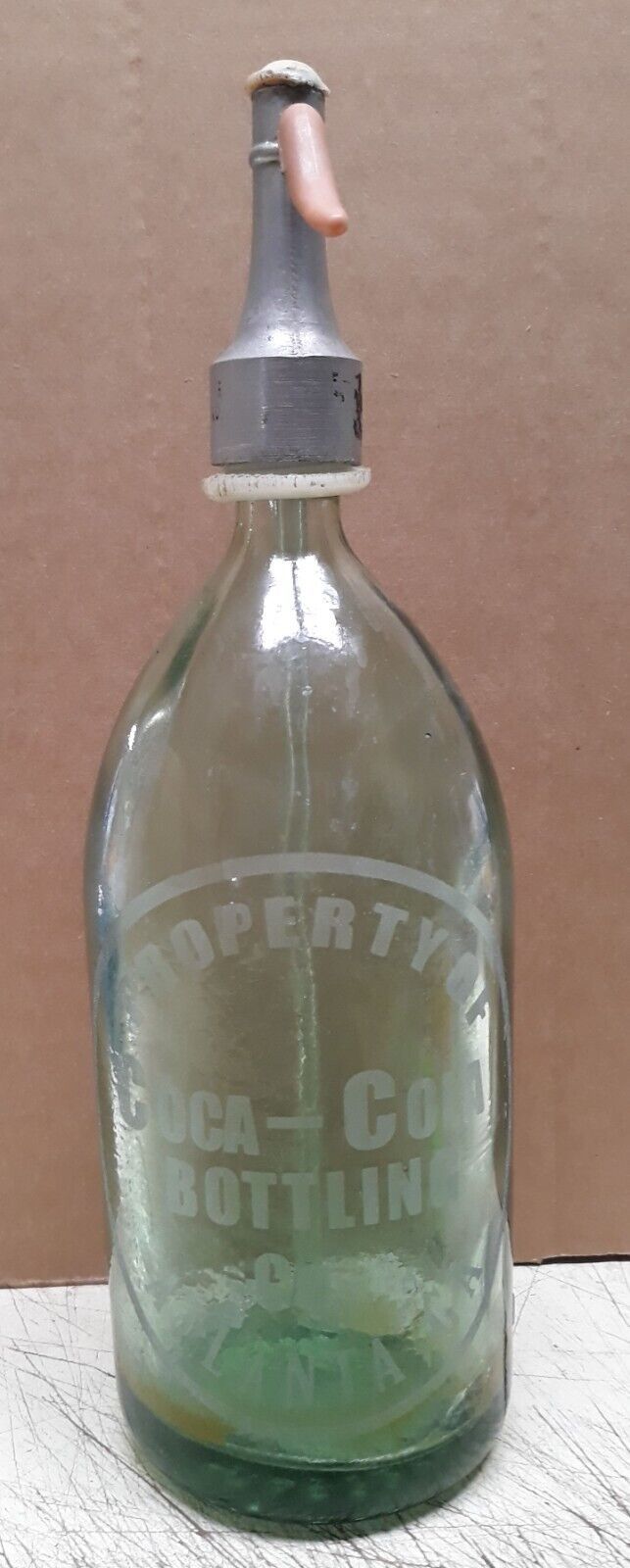 Coca Cola Green Seltzer Bottle Property Of Cocal Cola Bottling Co ...